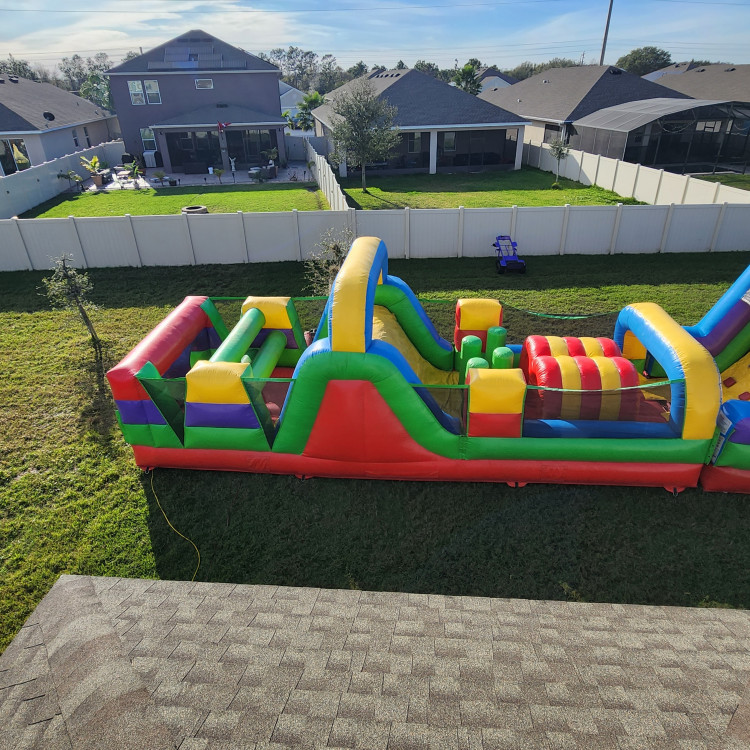 60ft. Retro Obstacle Course | Bouncing Fun Factory LLC Saint Cloud FL