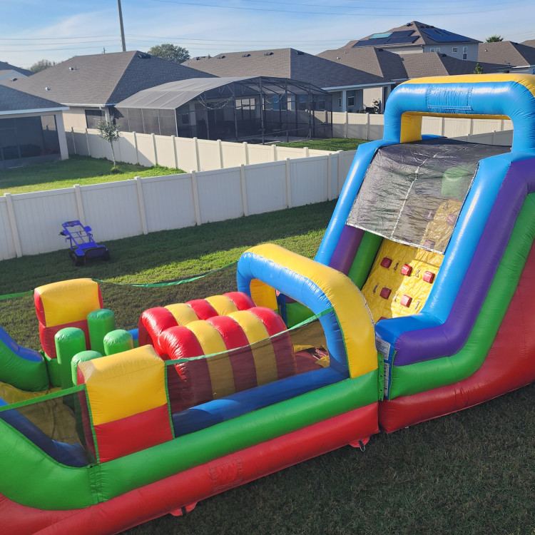 60ft. Retro Obstacle Course | Bouncing Fun Factory LLC Saint Cloud FL